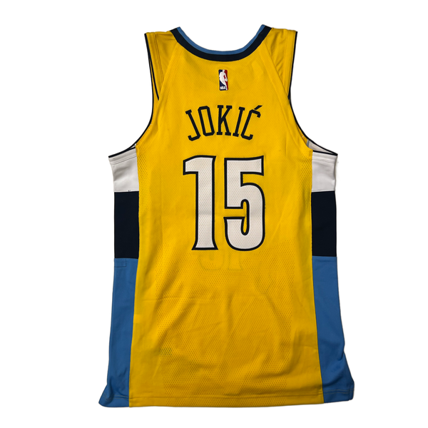 2017 Nuggets Statement Team Issued #15 Nikola Jokić Authentic Jersey ...