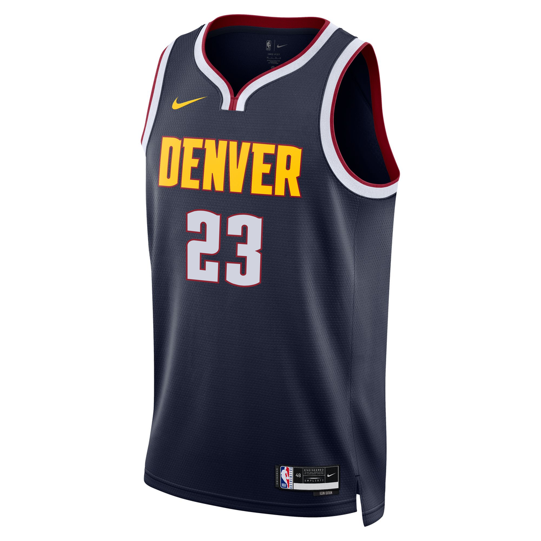 Official Denver Nuggets Icon Navy Jerseys